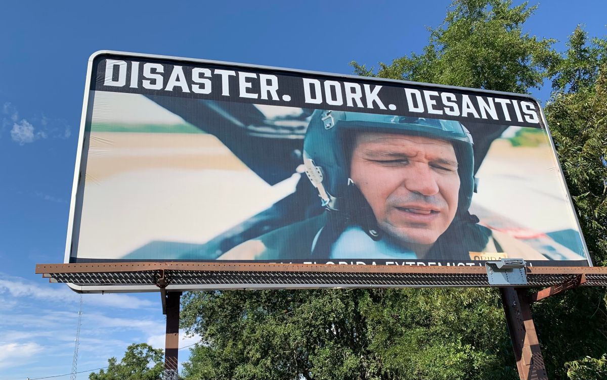 Ron DeSantis’ “Dukakis moment” graces billboard near Governor’s Mansion ...